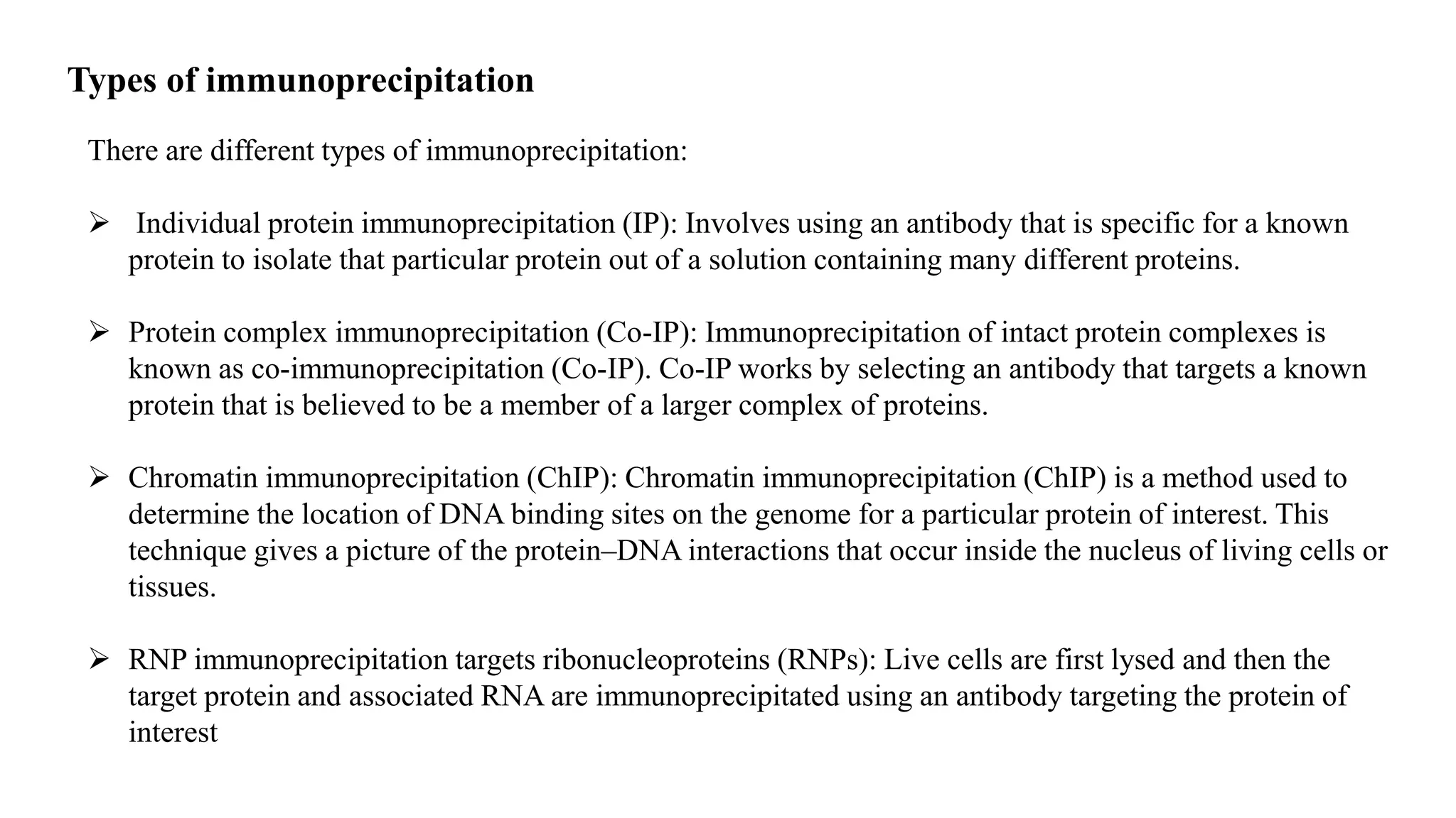 Immunoprecipitation | PPTX