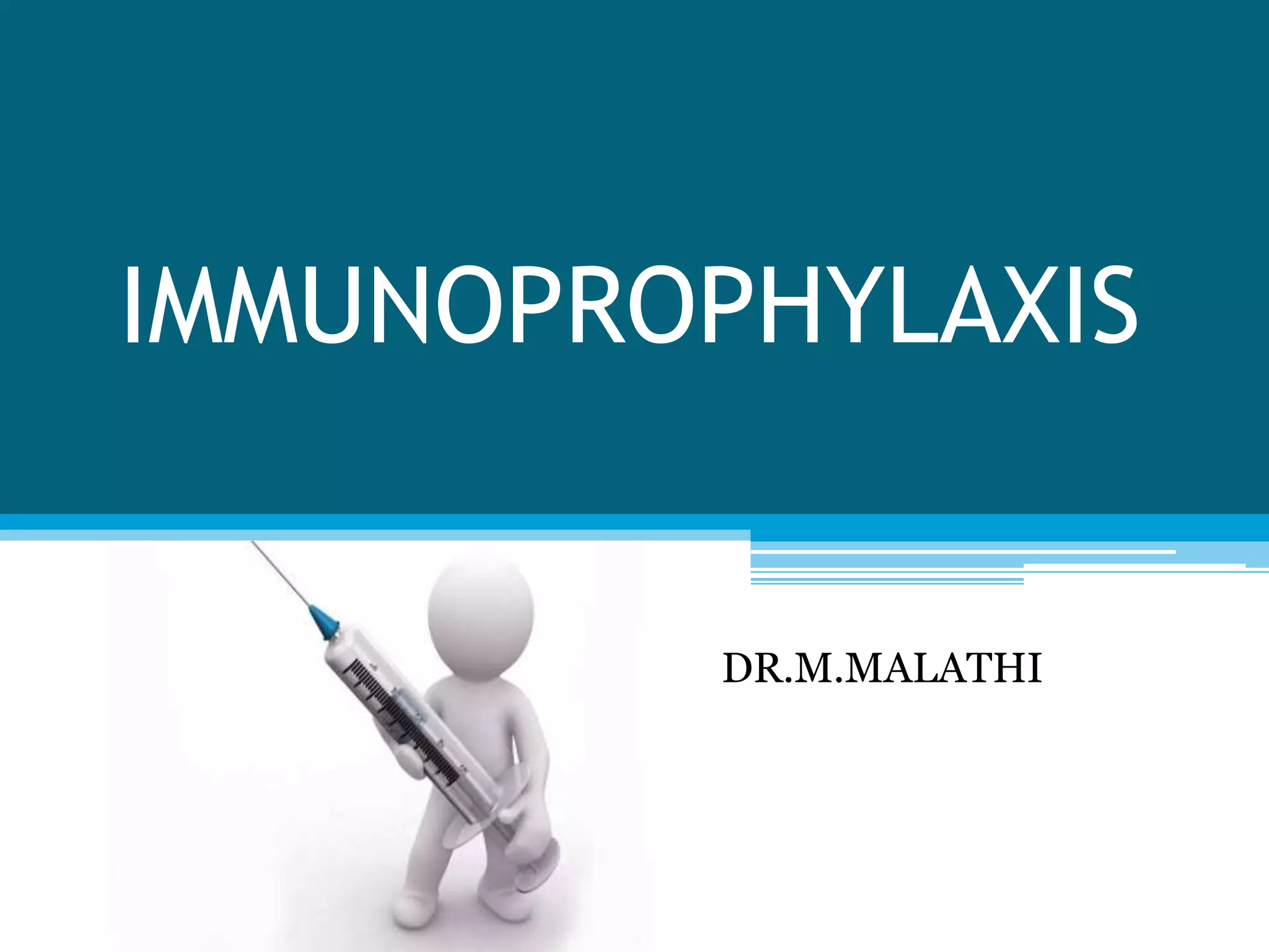 Immunoprophylaxis | PPTX