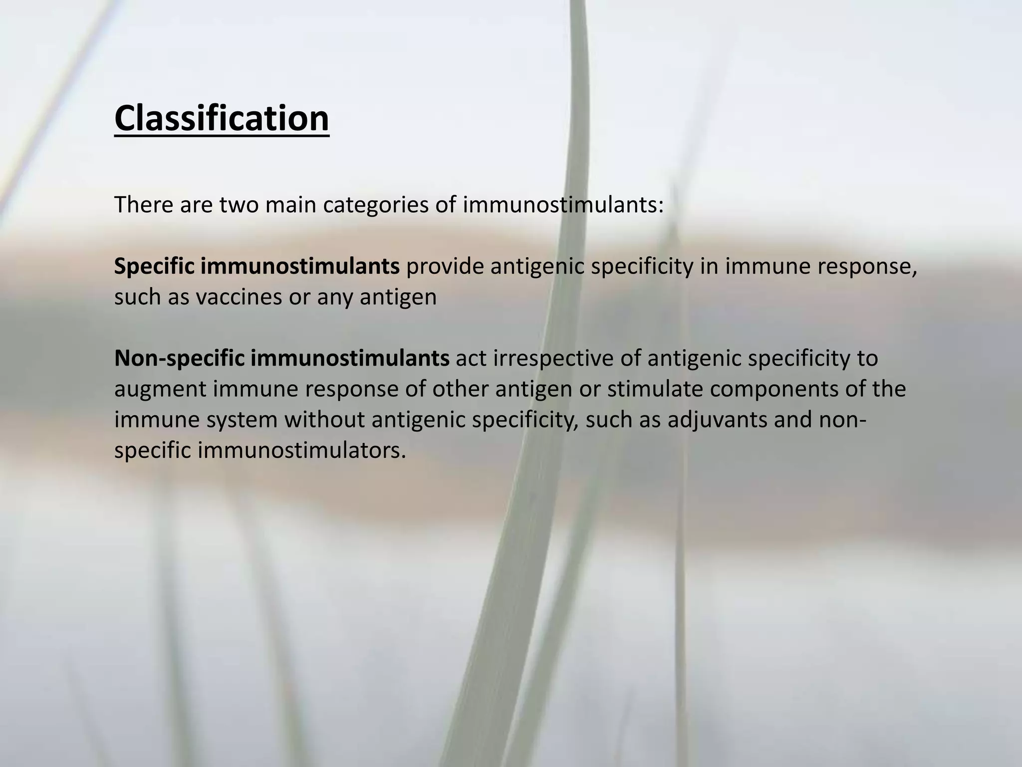 Immunostimulant | PPTX