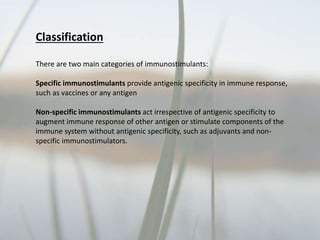 Immunostimulant | PPTX