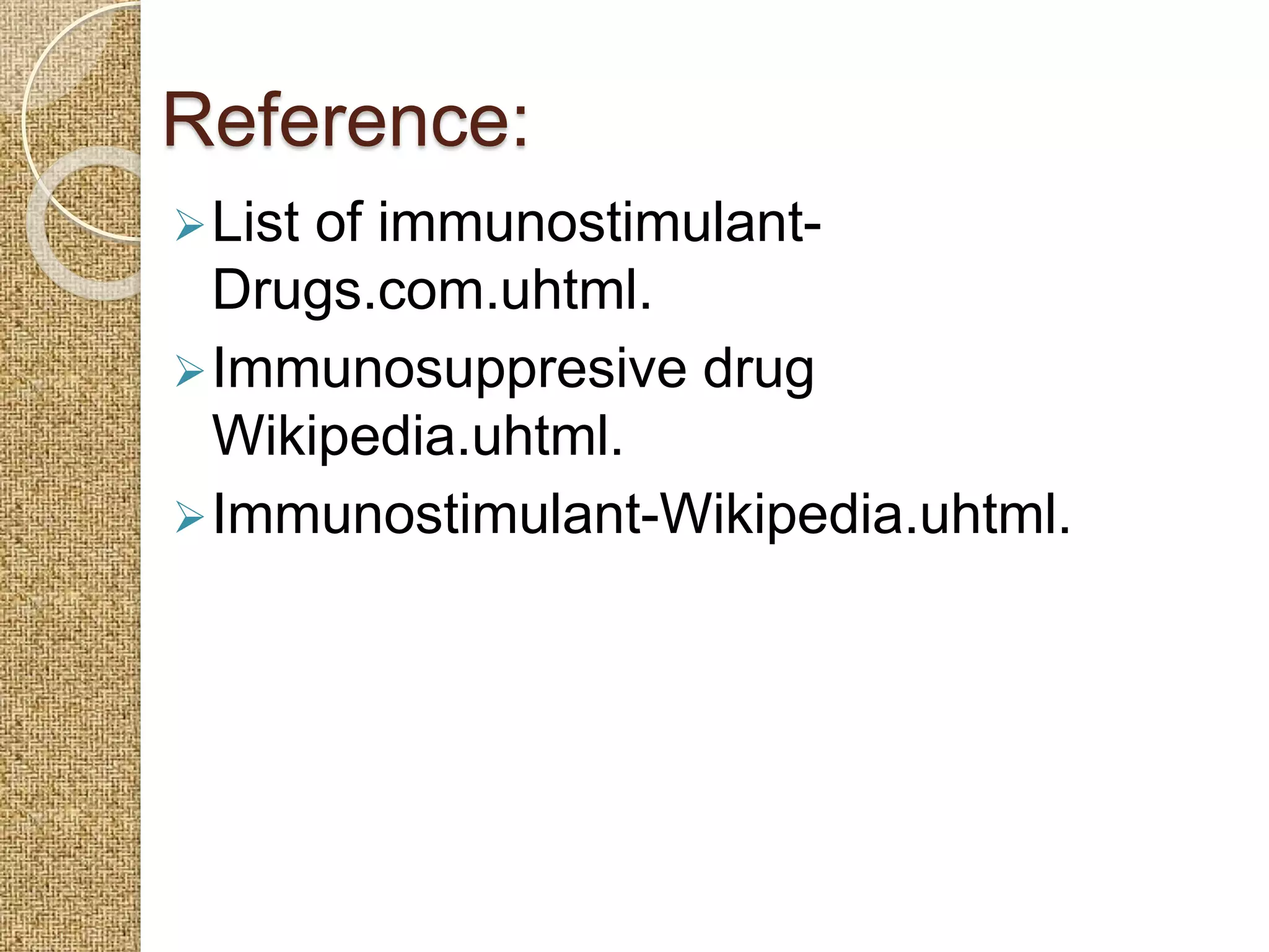 Immunostimulants | PPTX
