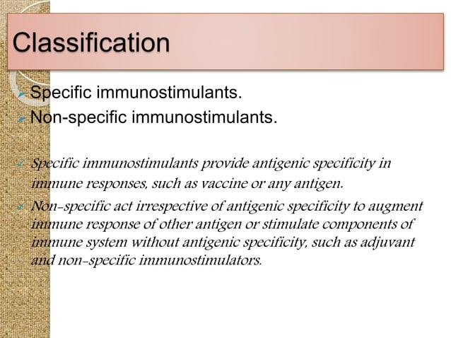 Immunostimulants | PPTX