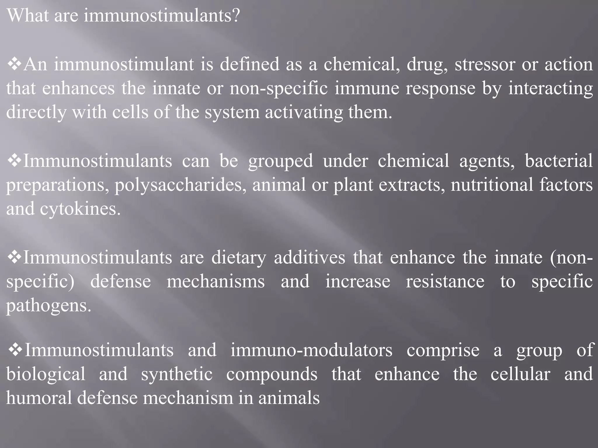 Immunostimulants | PPT