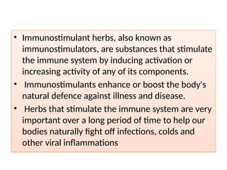 Pharmacognosy of Immunostimulant drugs.pptx