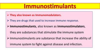 immunostimulants and immunosupprasants.pptx