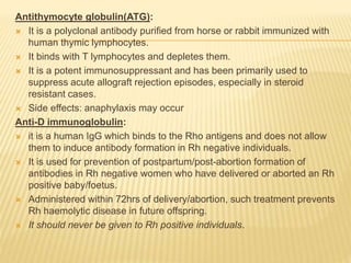 Immunosuppressant | PPTX