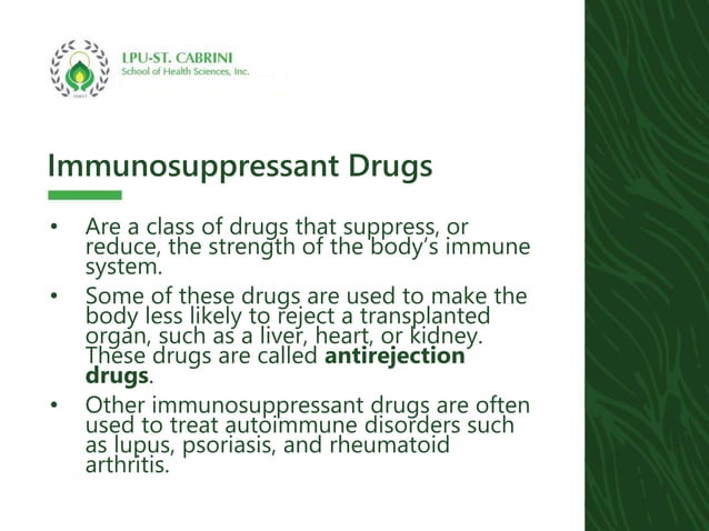 Immunosuppressant Drugsssssssssssss.pptx