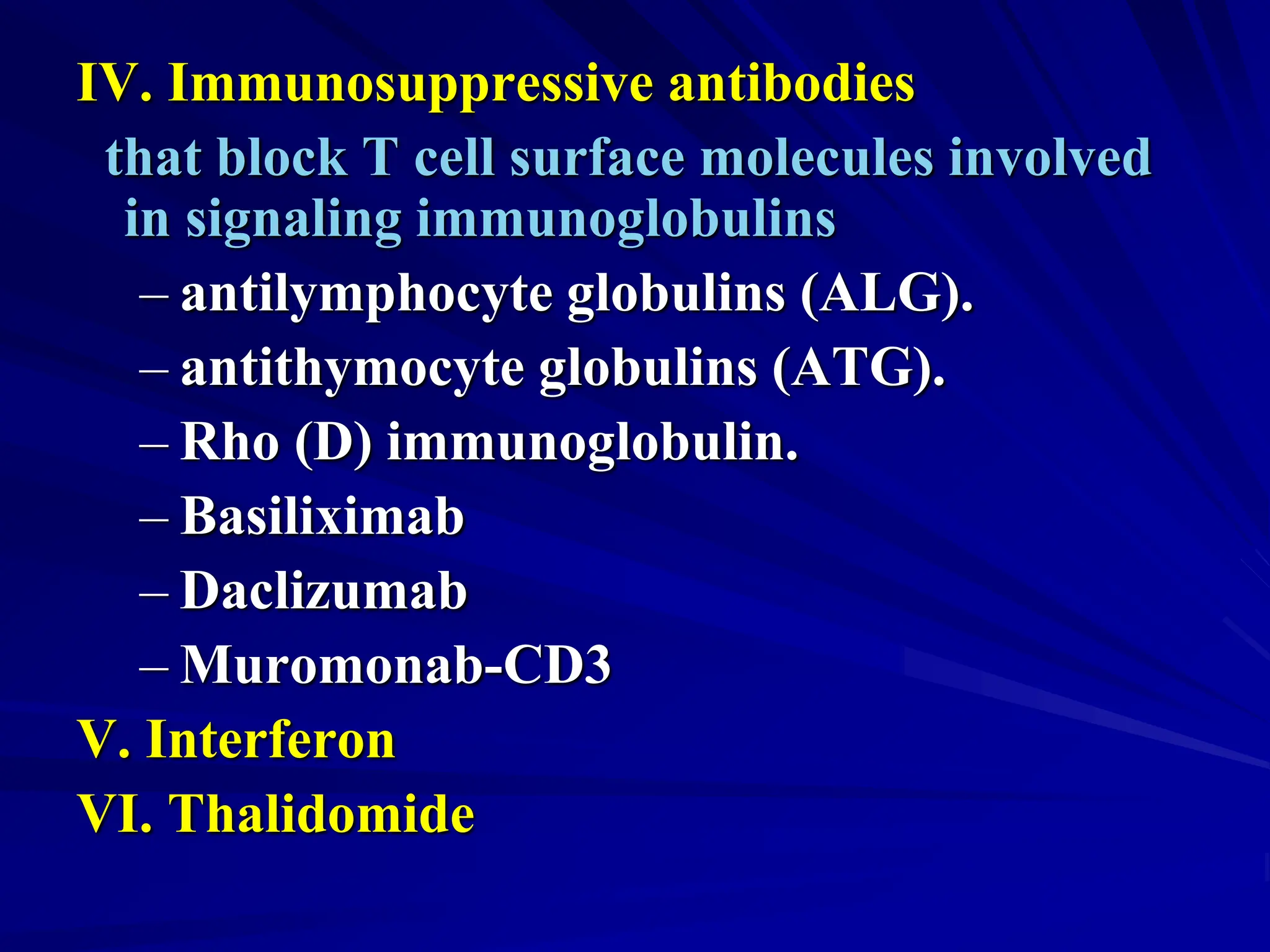 IMMUNOSUPPRESSANT DRUGS. Powerpoint presentation | PPT