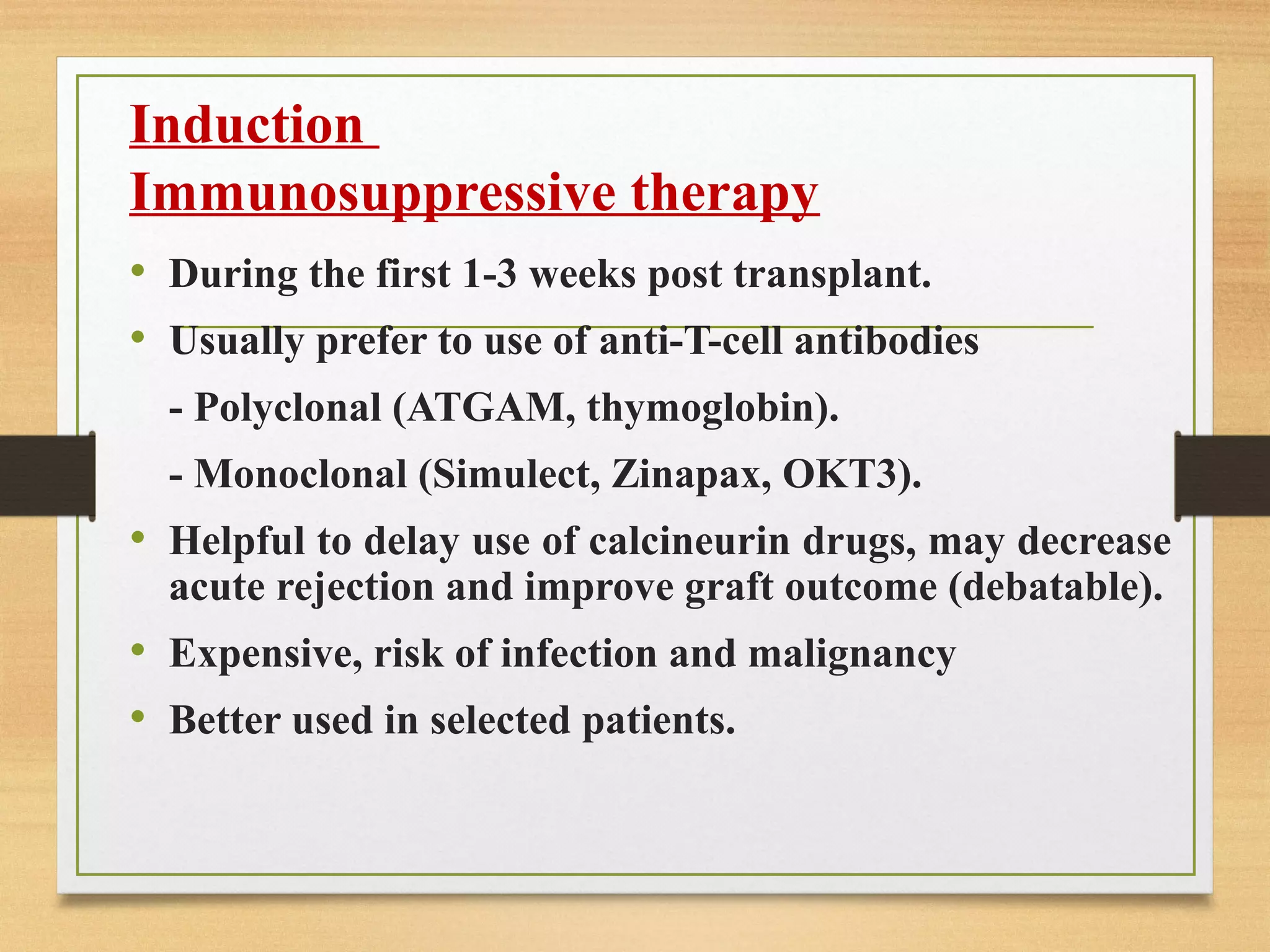 Immunosuppressant drugs tdm laboratory perspective | PPT