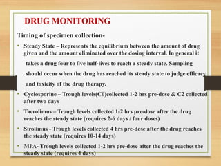 Immunosuppressant drugs tdm laboratory perspective | PPT | Endocrine ...