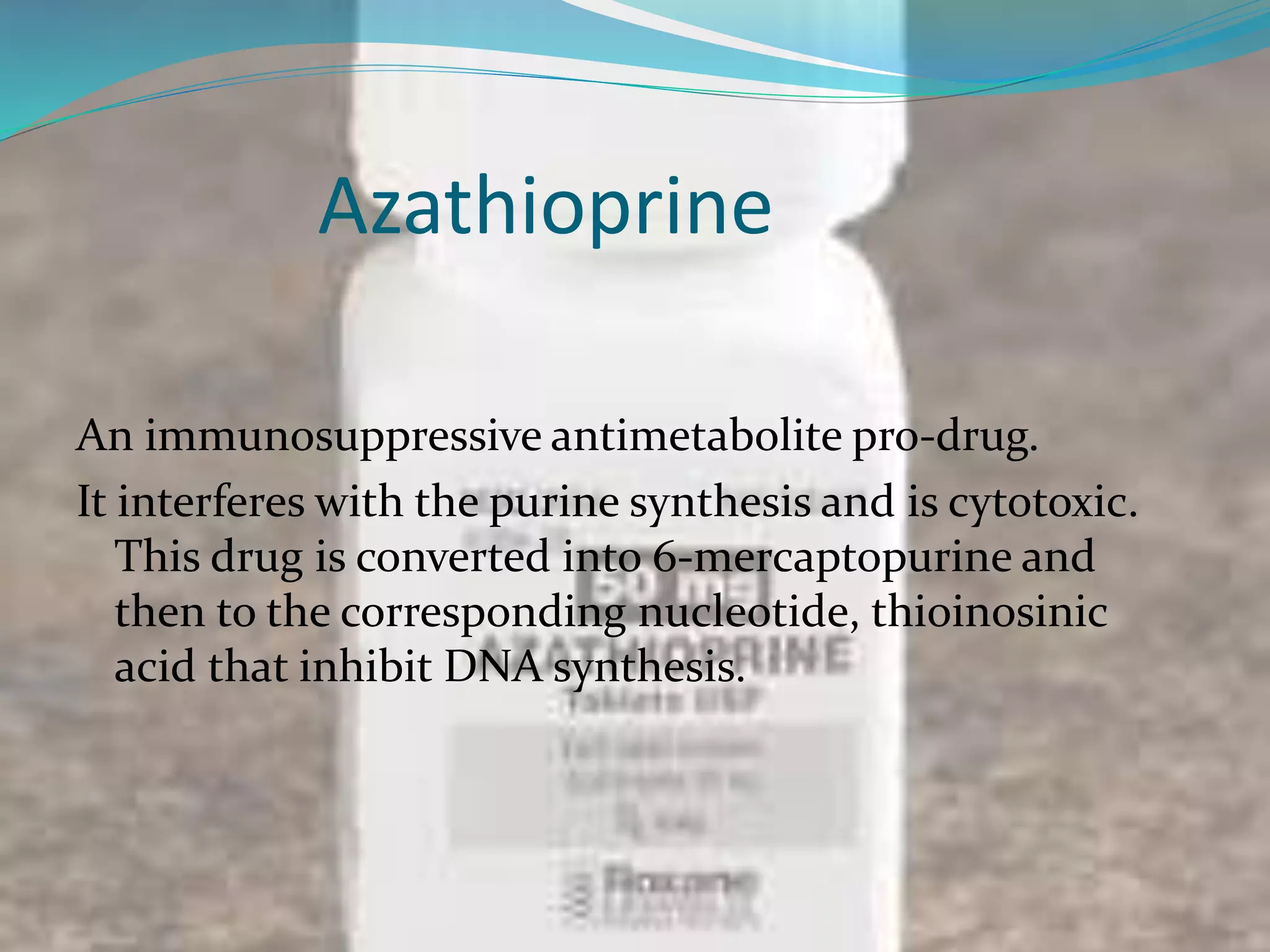Immunosuppressants | PPTX
