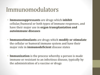 Immunomodulators | PPTX