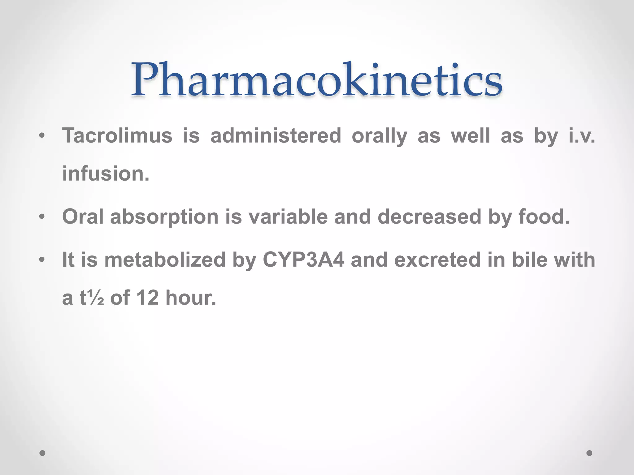 Immunosuppressants Pharmacology | PPTX