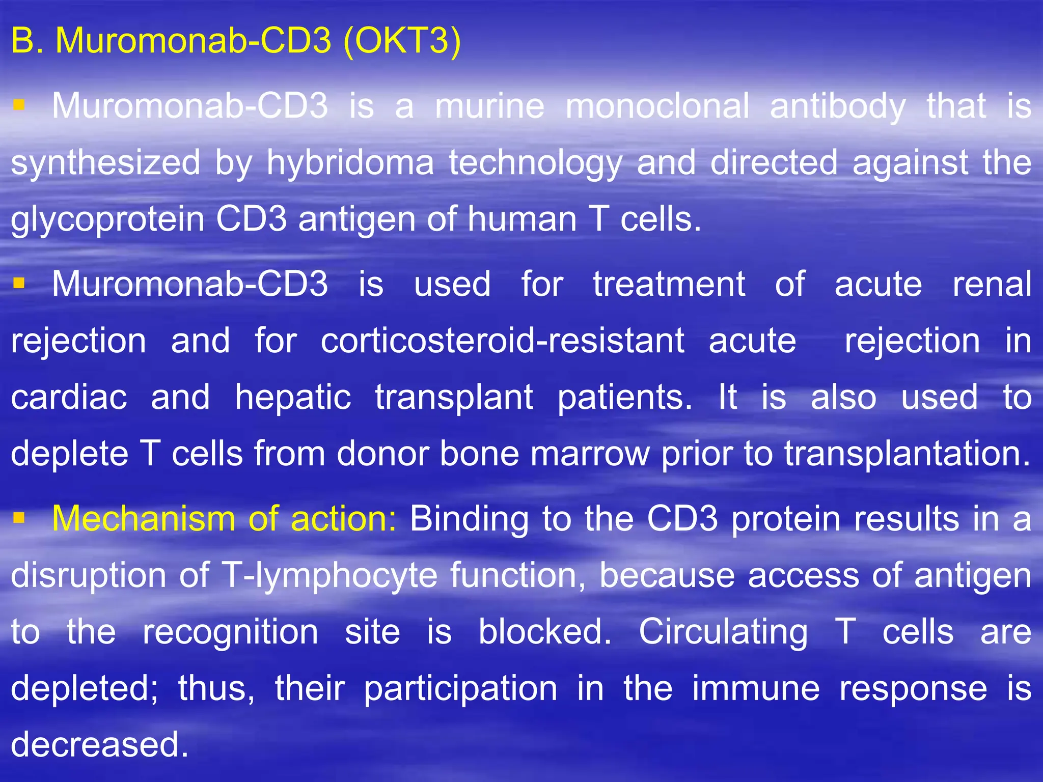 Immunosuppressants pharmacology final.ppt