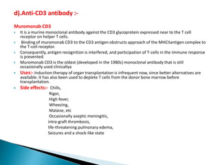 Immunosuppressants drug | PPTX