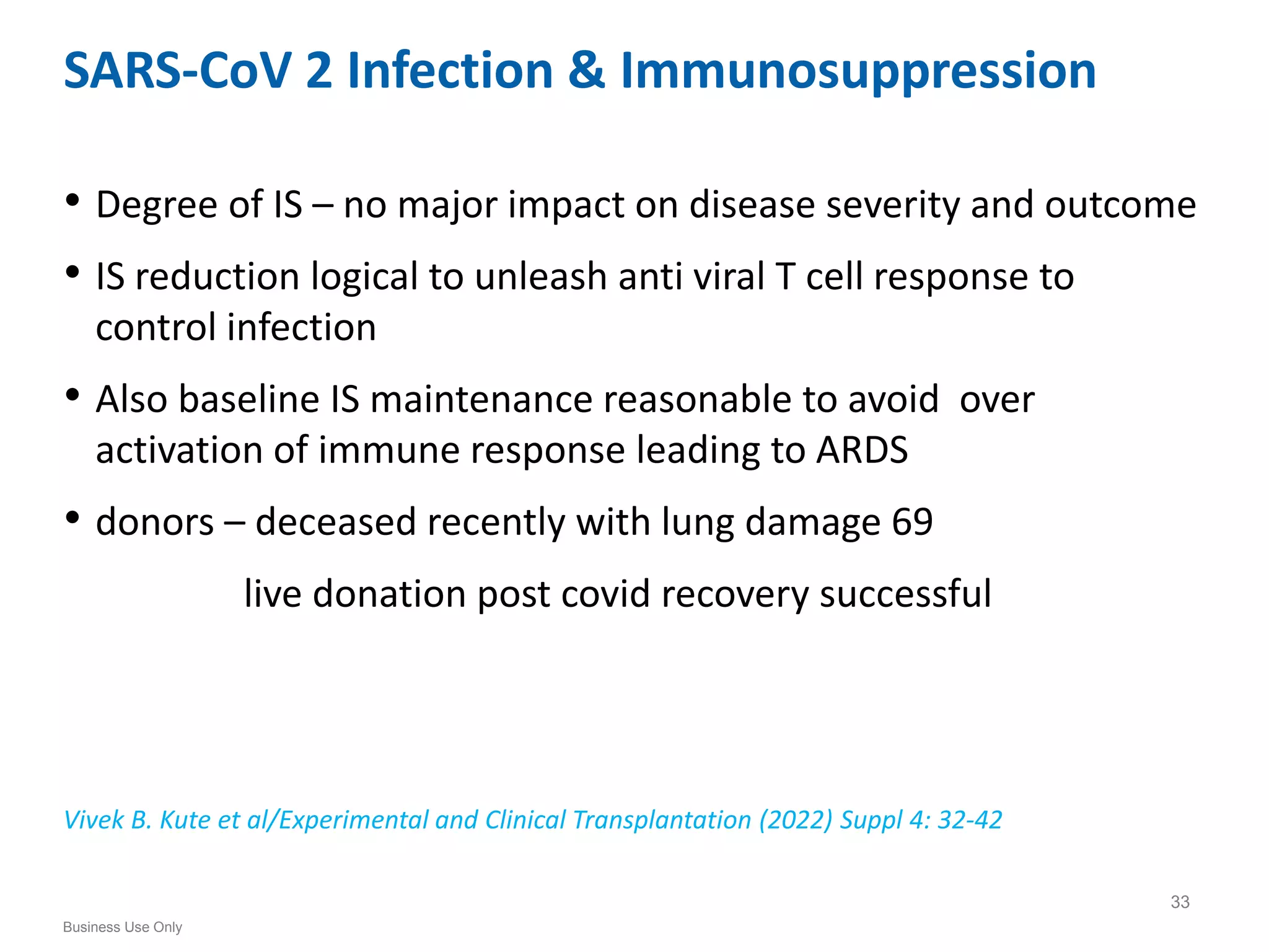 Immunosuppression to prevent infection risk.pptx