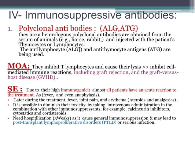 Immunosuppressive drugs | PPT