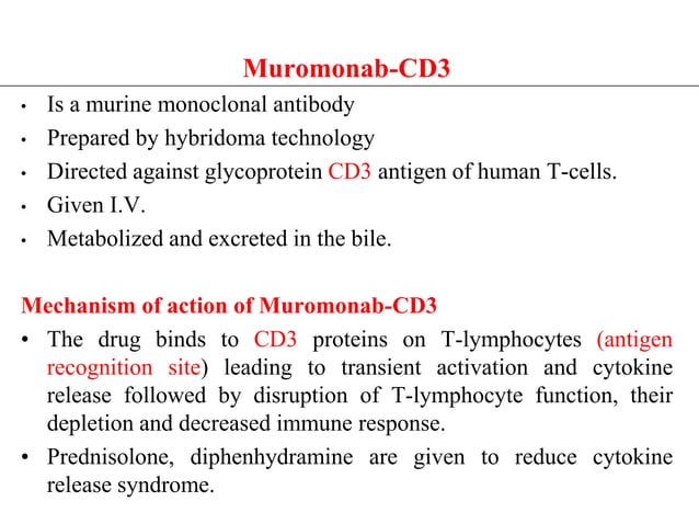 Immunosuppressive Drugs.ppt | Biological Sciences | Science