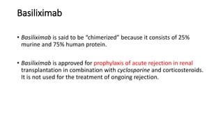 Pharmacology - Immunosupressants | PDF