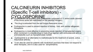 Immunosupressants | PPTX