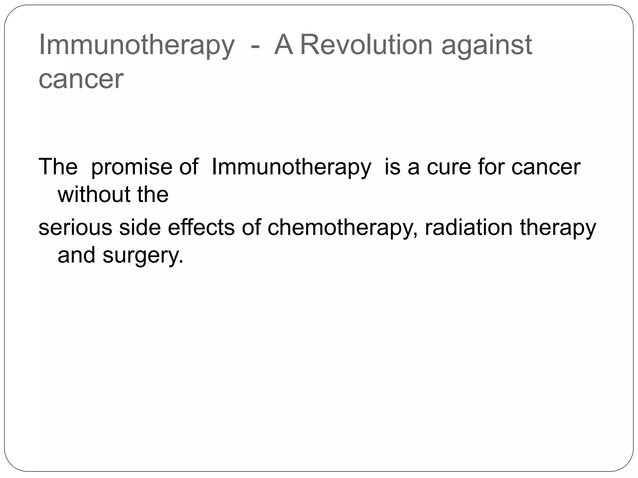 Immunotherapy ppt | PPTX