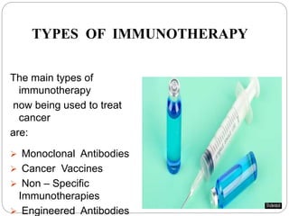 Immunotherapy ppt | PPTX