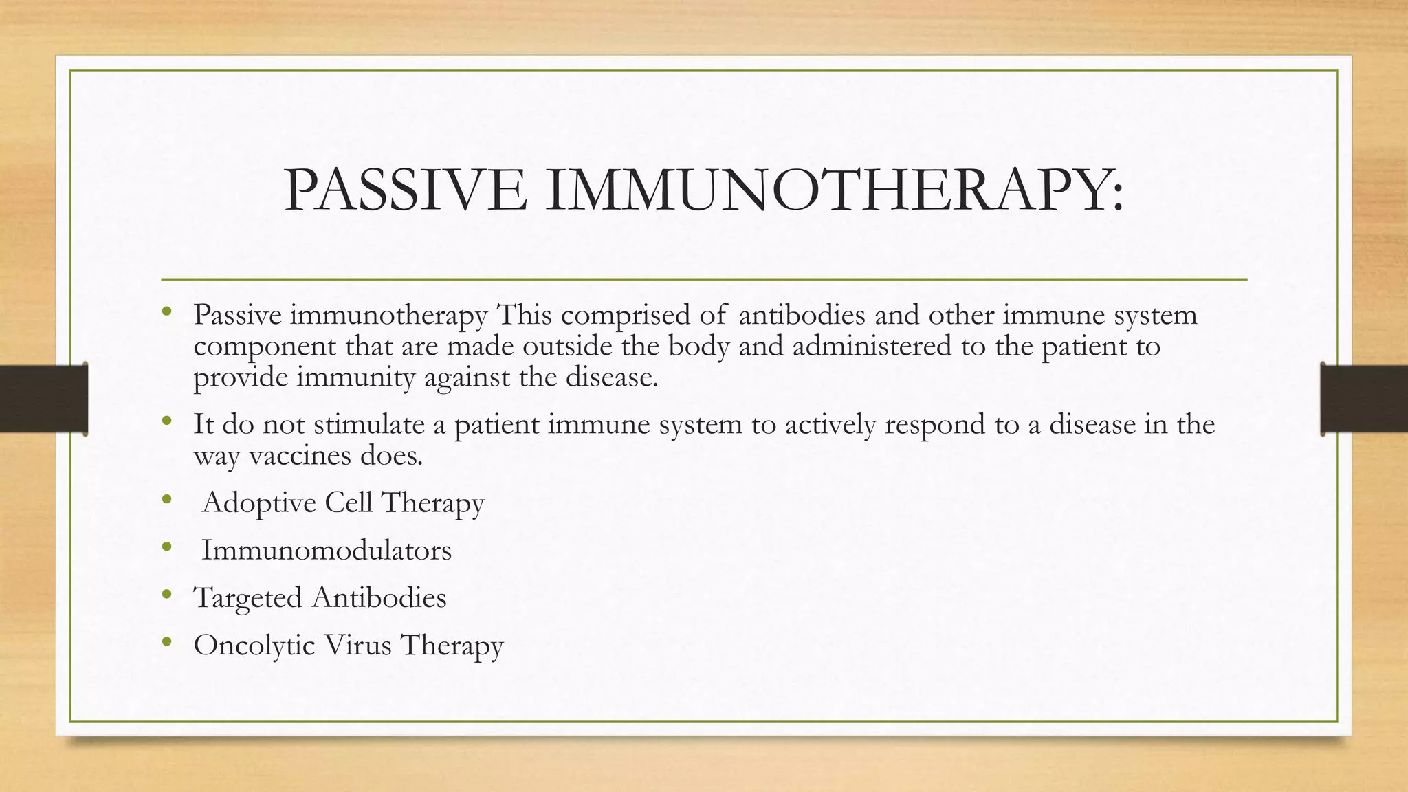 Immunotherapeutics ( types of Immunotherapeutics & humanization ...