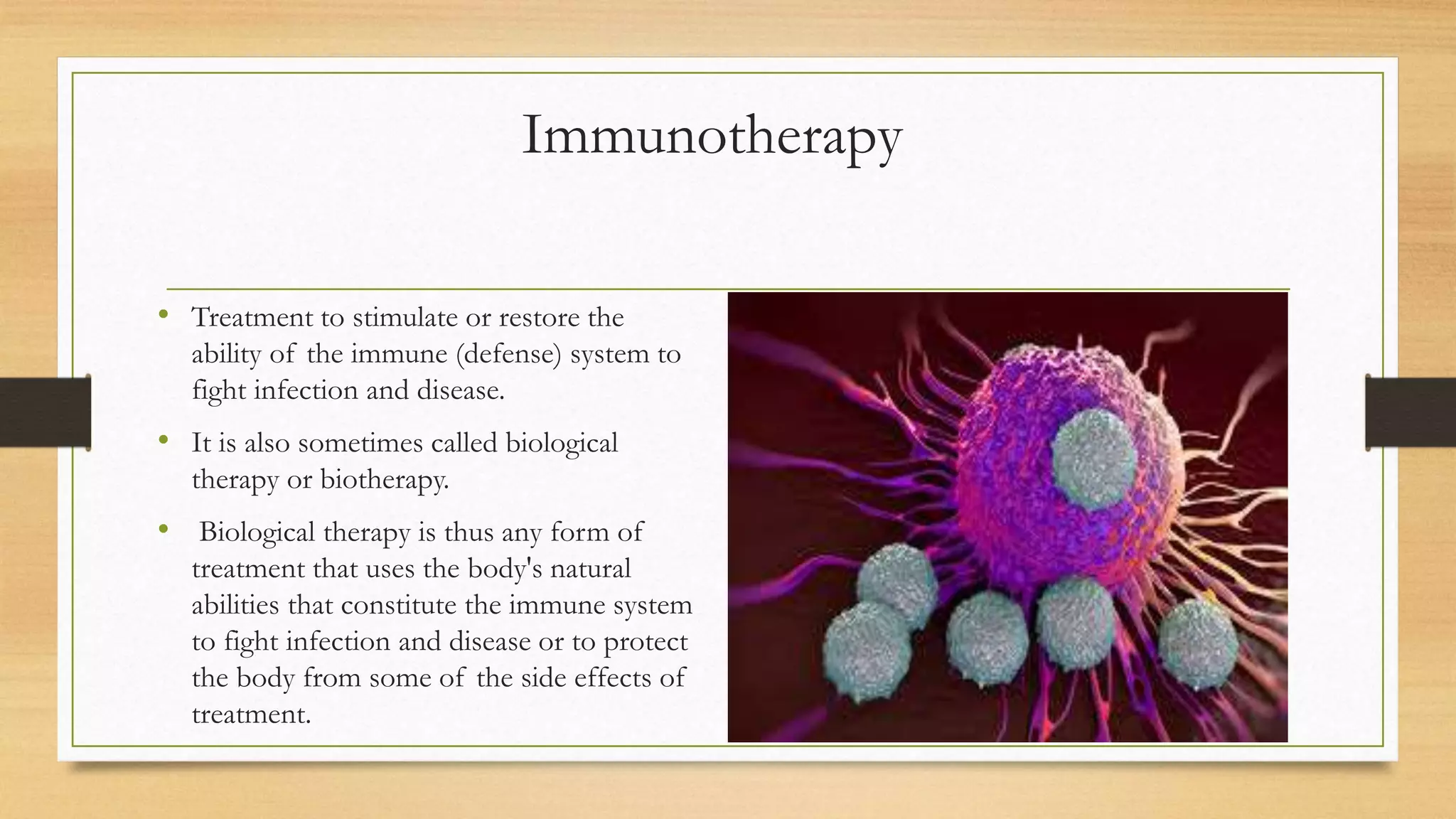 Immunotherapeutics ( types of Immunotherapeutics & humanization ...