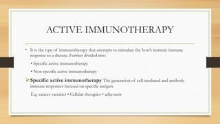 Immunotherapeutics ( types of Immunotherapeutics & humanization ...
