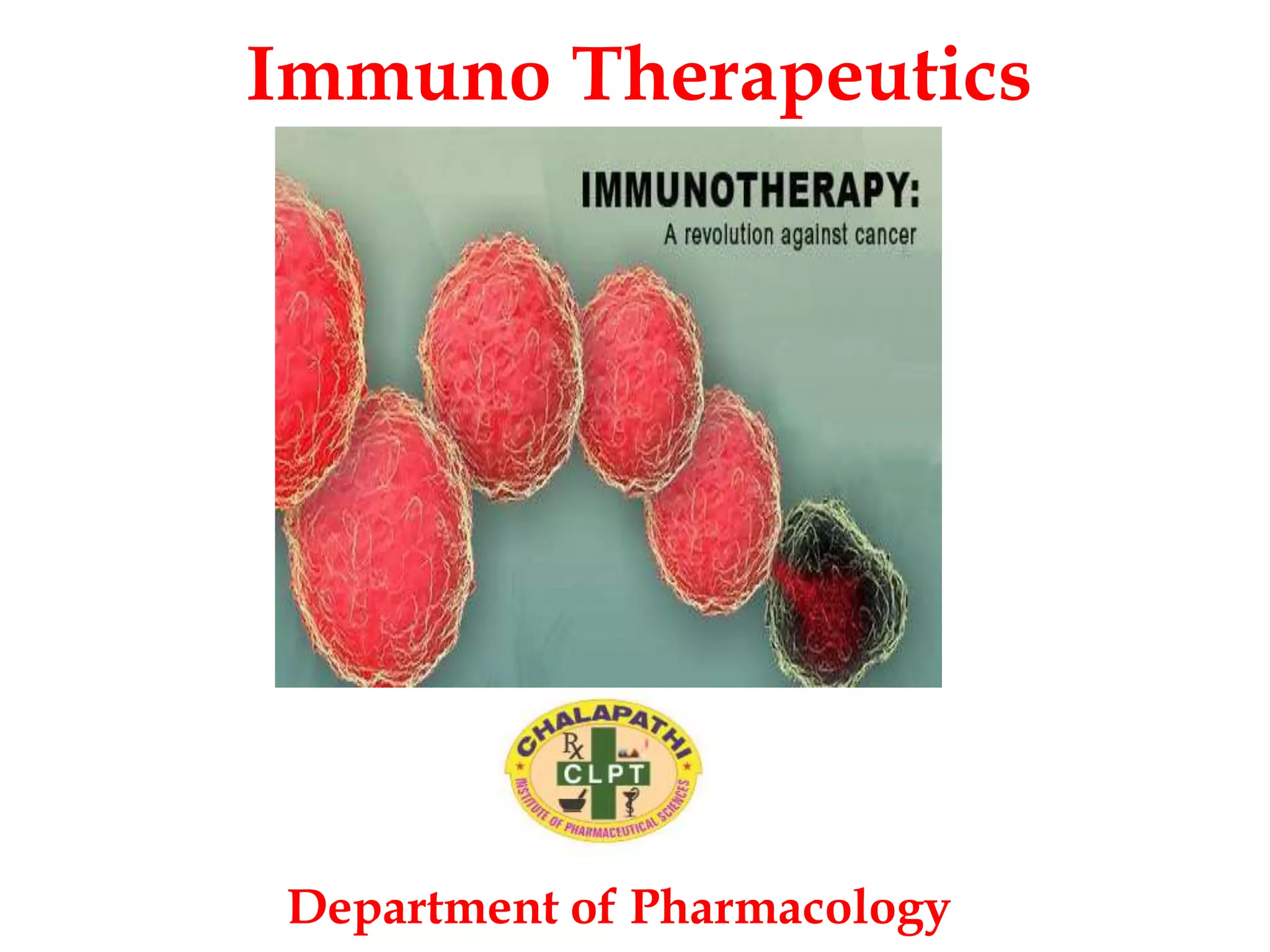 Immuno therapeutics | PDF | Cancer | Diseases and Conditions