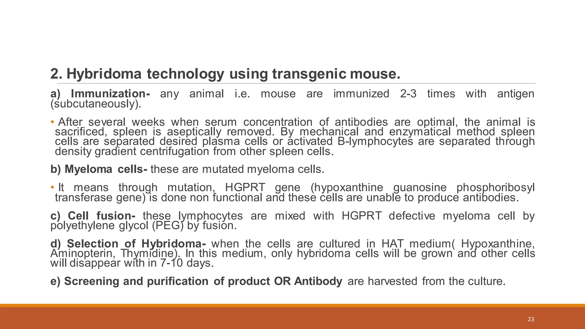 Immunotherapeutics (Types of immunotherapeutics, humanisation antibody ...