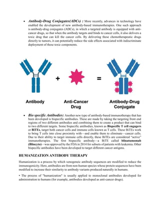 immunotherapeutics History, Classification and Humanization Antibody ...