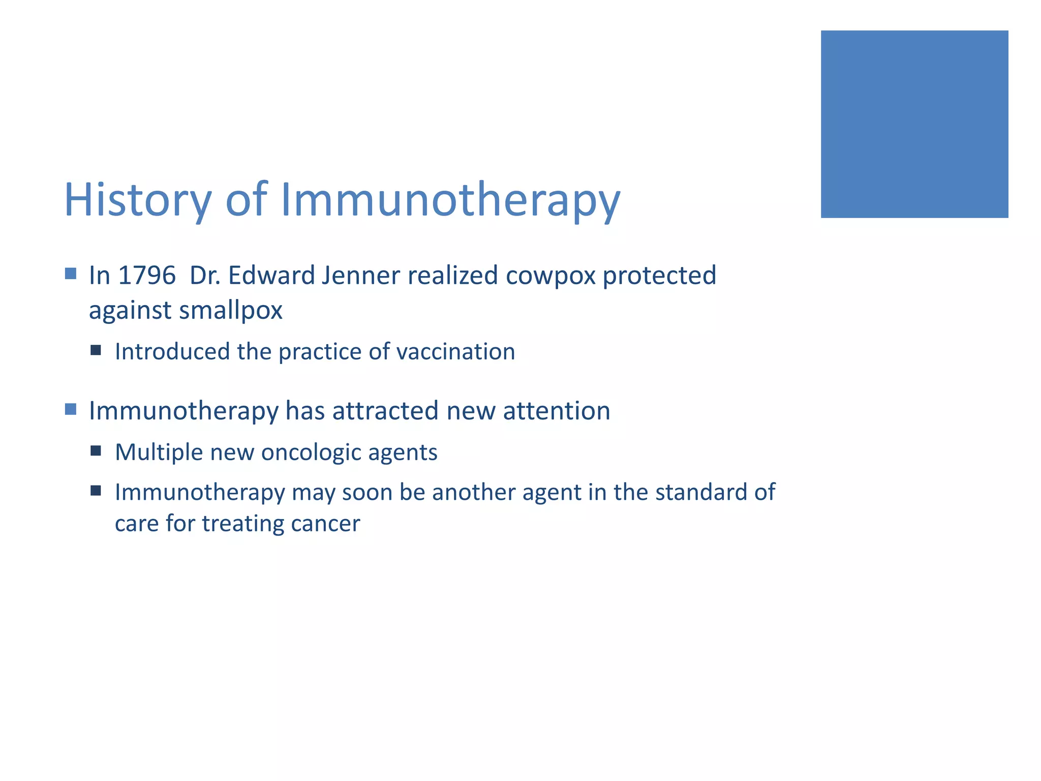 Immunotherapy Update in Oncology | PPTX