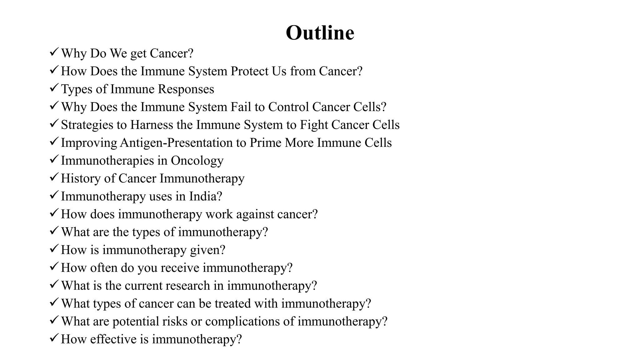 Cancer Immunotherapy | PPTX