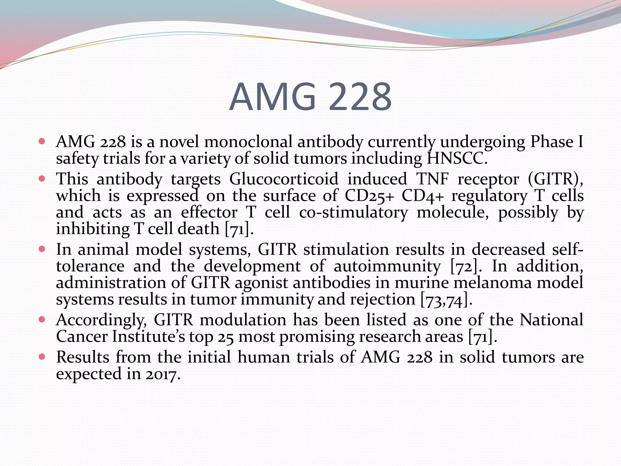 Immunotherapy challenges in head and neck cancers | PPTX