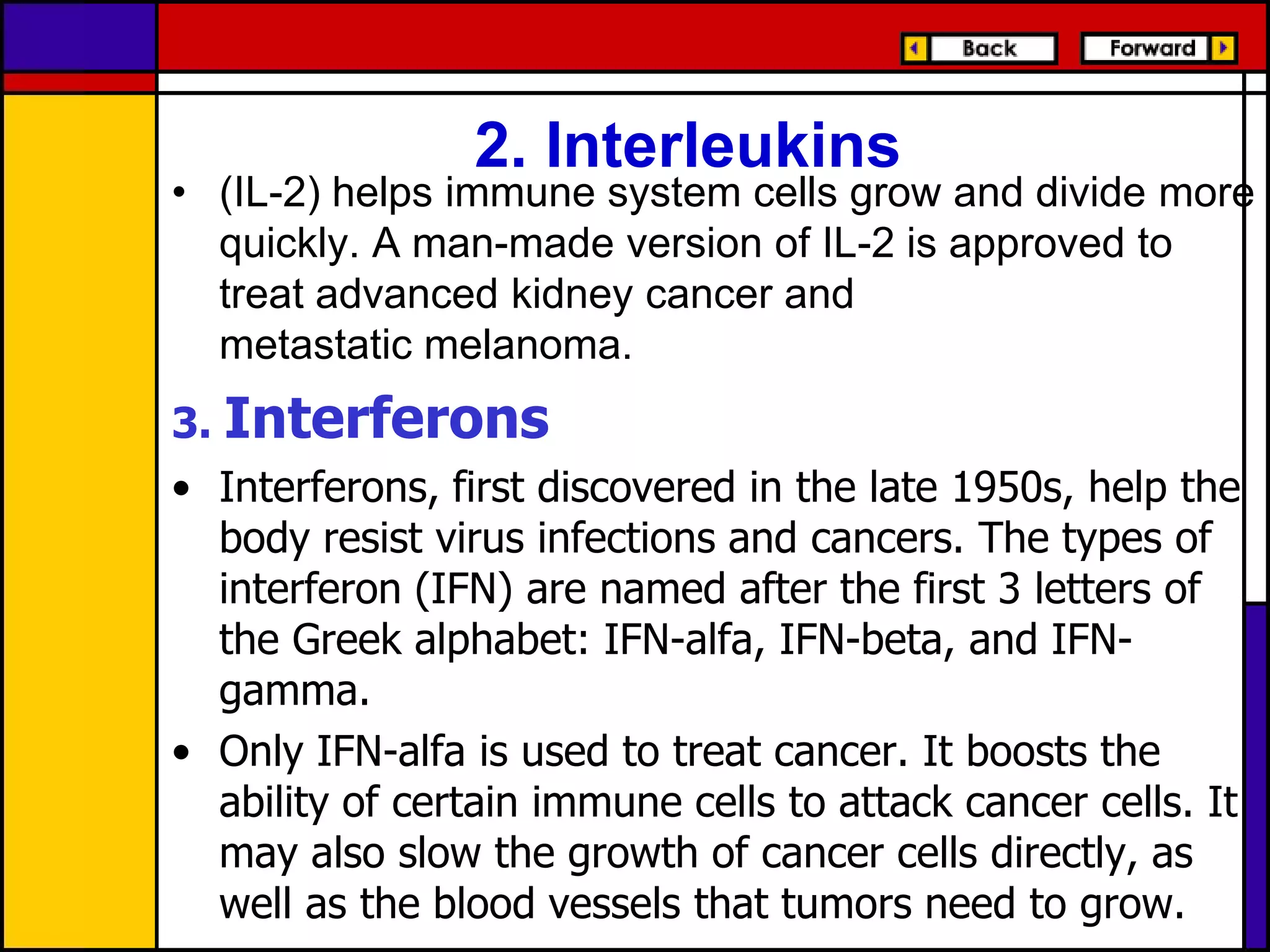 Immunotherapy for cancer | PPTX