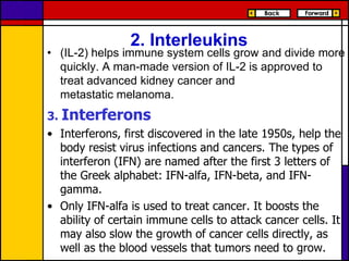 Immunotherapy for cancer | PPTX