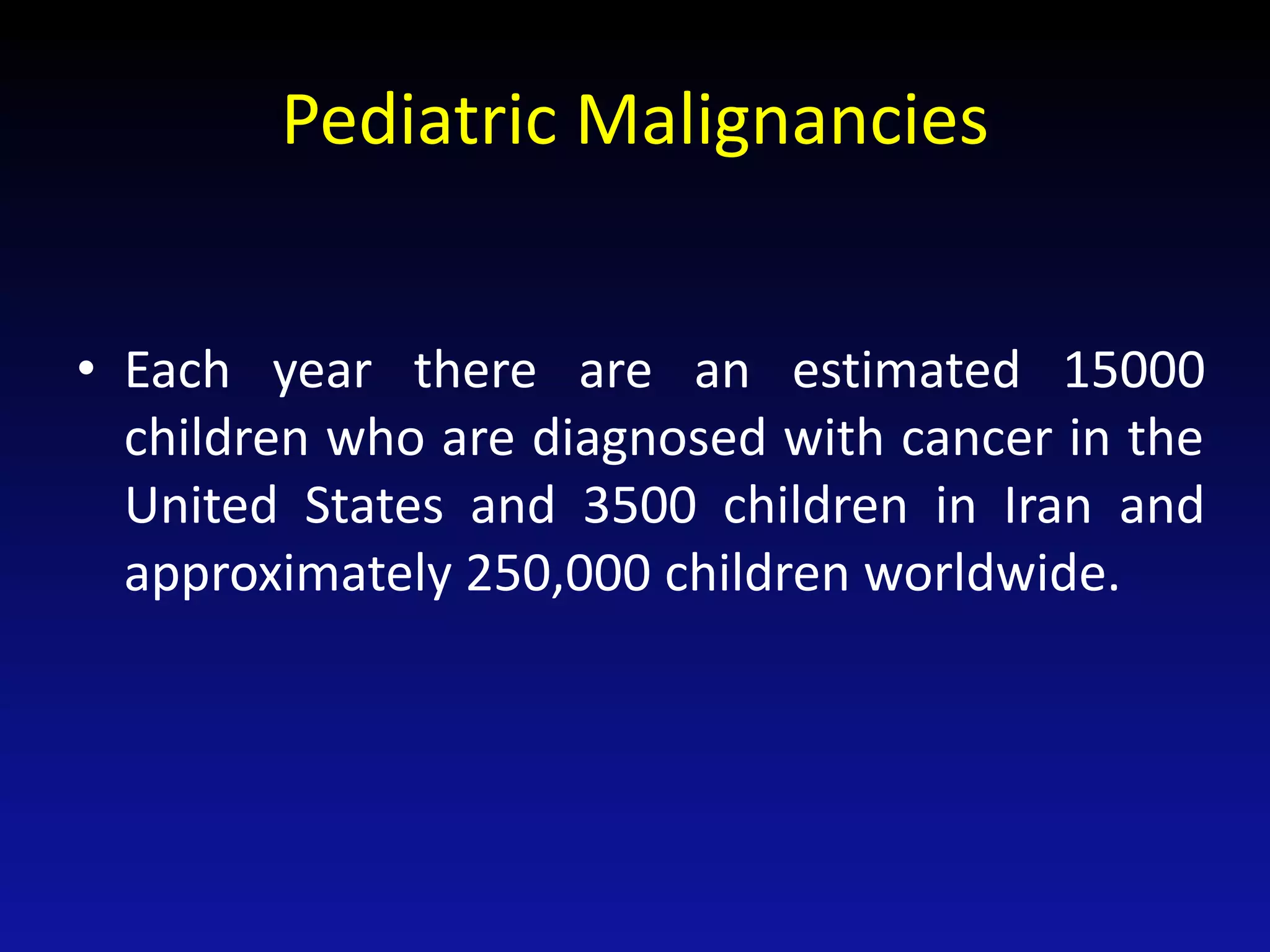 Immunotherapy in pediatric malignancy | PPTX