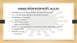 immunoprophylaxis and Immunotherapy of infectious diseases | PPT