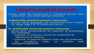 immunoprophylaxis and Immunotherapy of infectious diseases | PPTX