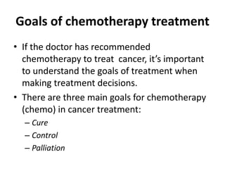 Immunotherapy, radiation, chemotherapy | PPTX