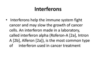 Immunotherapy, radiation, chemotherapy | PPTX