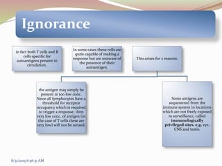 Immunotolerance: mechanism and consequence | PPTX