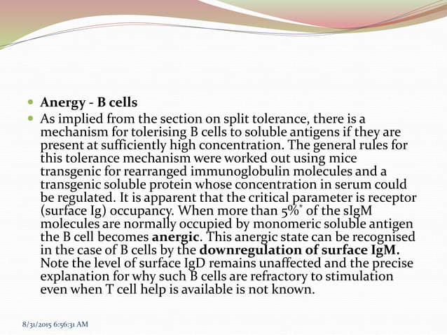 Immunotolerance: mechanism and consequence | PPTX | Biological Sciences ...