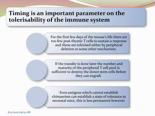 Immunotolerance: mechanism and consequence | PPTX