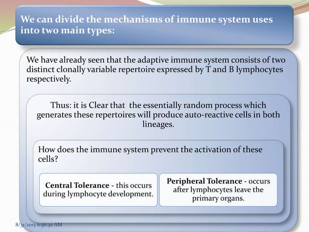 Immunotolerance: mechanism and consequence | PPTX | Biological Sciences ...
