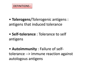 Immunotolerance | PPTX