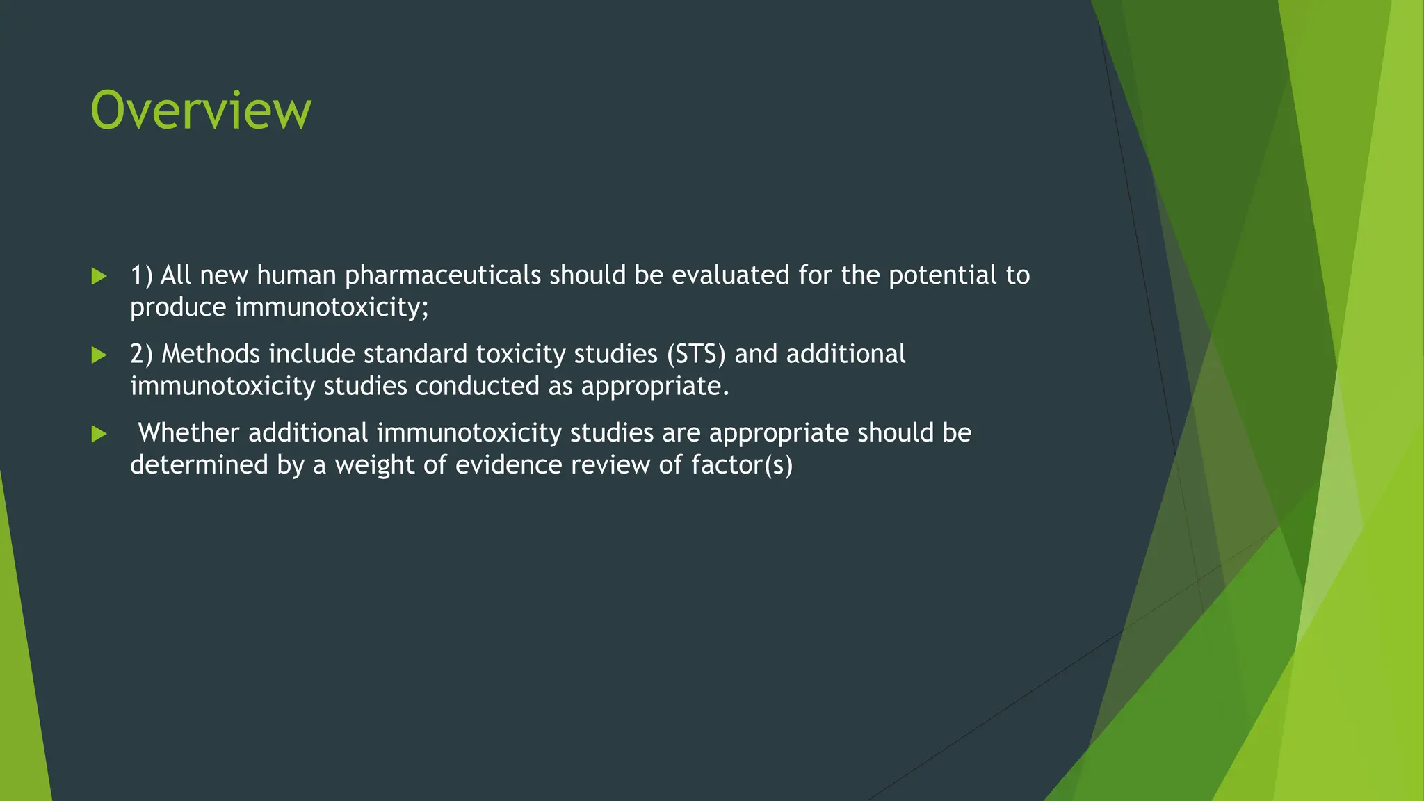 IMMUNOTOXICITY STUDIES FOR HUMAN PHARMACEUTICALS.pptx