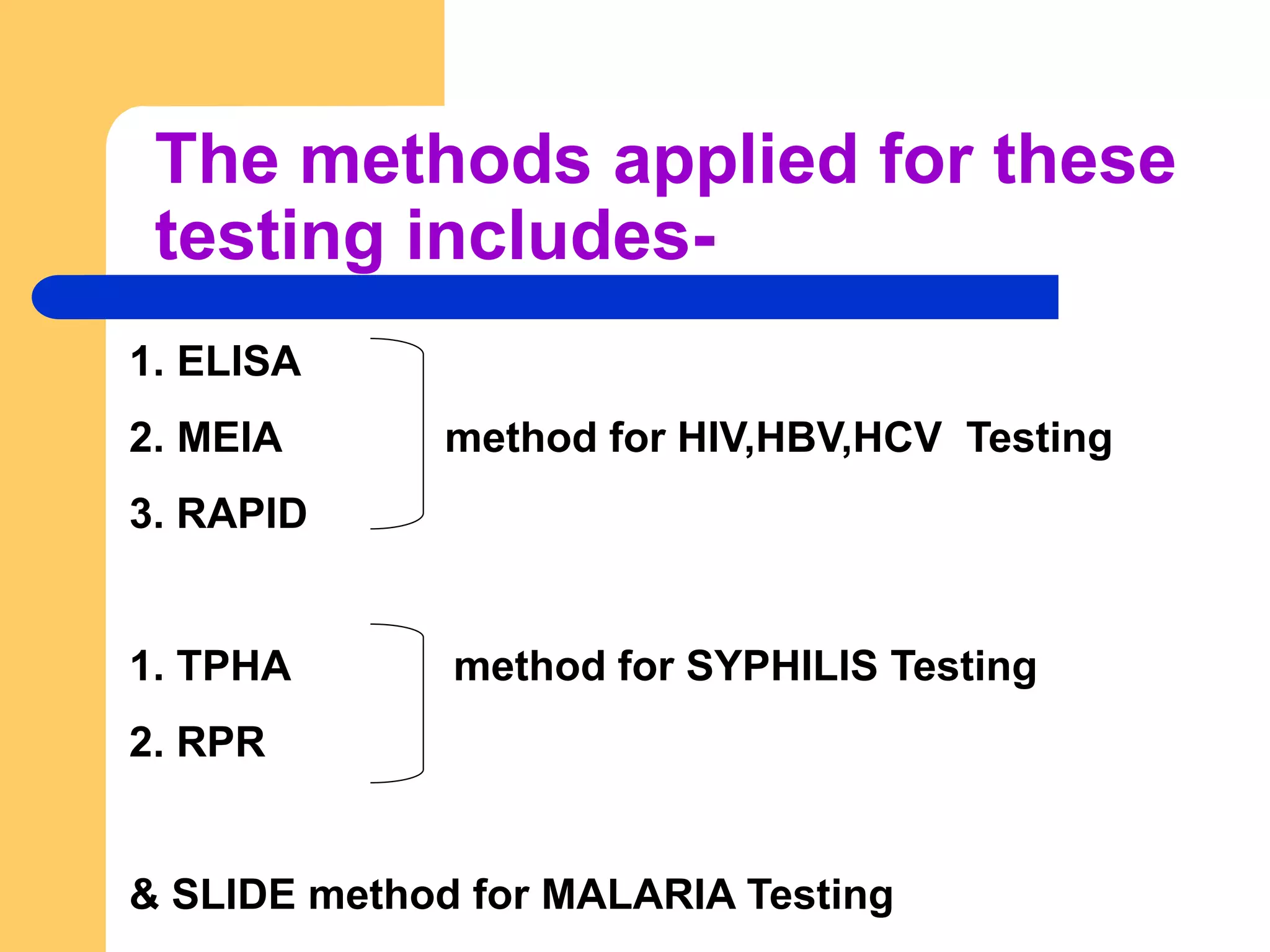 Transfusion transmissible infectious laboratory procedures | PDF