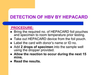 Transfusion transmissible infectious laboratory procedures | PDF